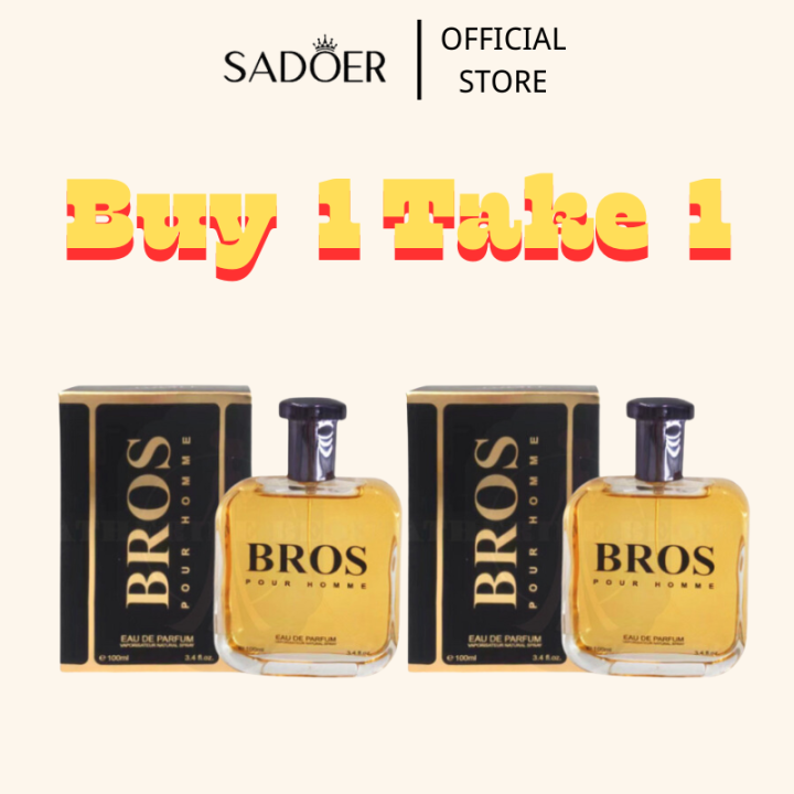 【BUY 1 TAKE 1】BROS PERFUME SPRAY FOR MEN 100ML WITH BOX HOMME EAU DE ...