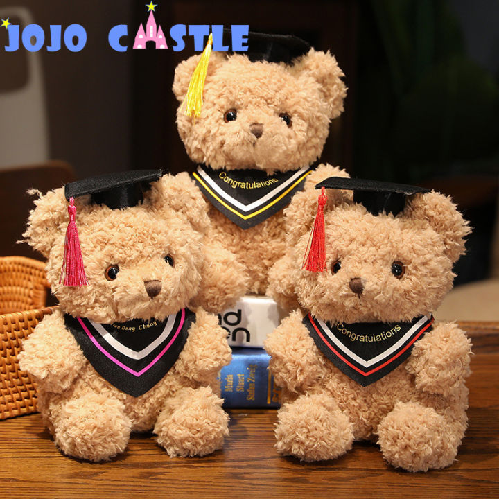JOJO CASTLE Graduation Soft Toy New Graduation Teddy Bear 1PC 23cm New ...