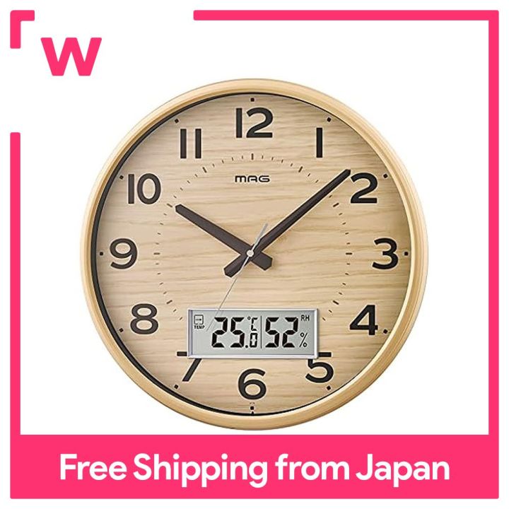 MAG Crossover clock, electric wave clock, analog, gaufre, temperature ...