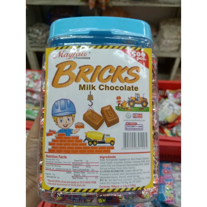 Mayfair Bricks Milk Chocolate 500pcs | Lazada PH
