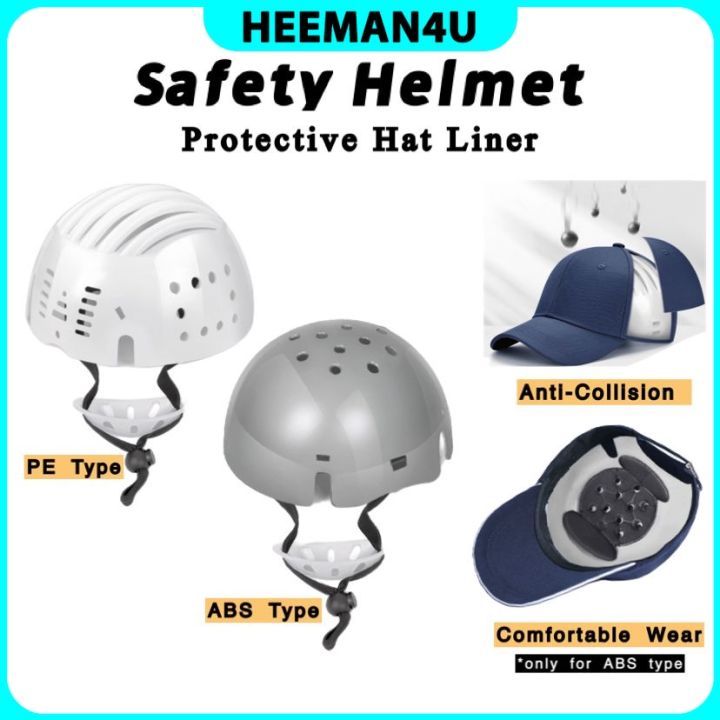Heeman4u Safety Helmet Protective Hat PE & ABS Inner Liner Anti ...