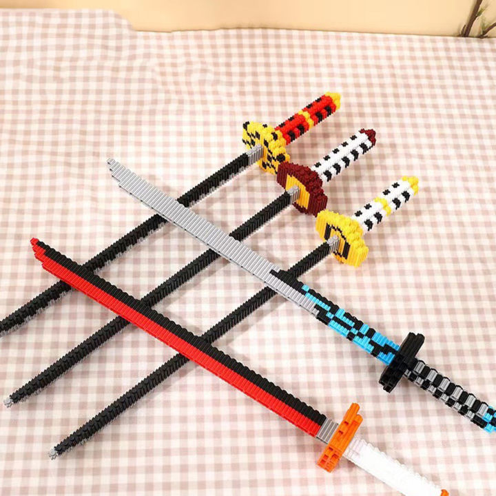 sanheZ】Samurai Sword Building Blocks Ninja Yamato Blade Katana Japanese ...