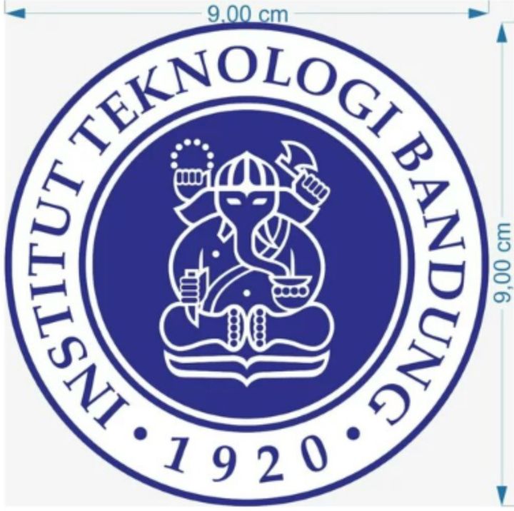 STICKER KAMPUS STIKER ITB INSTITUT TEKNOLOGI BANDUNG 1920 BULAT PREMIUM ...