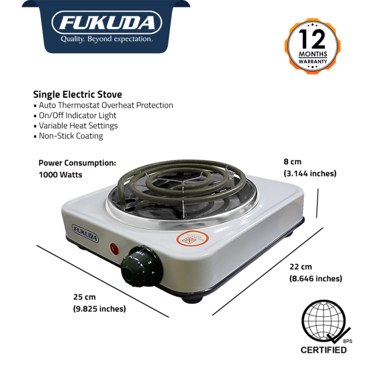 Fukuda Electric Stove Single Stove FES27C | Lazada PH