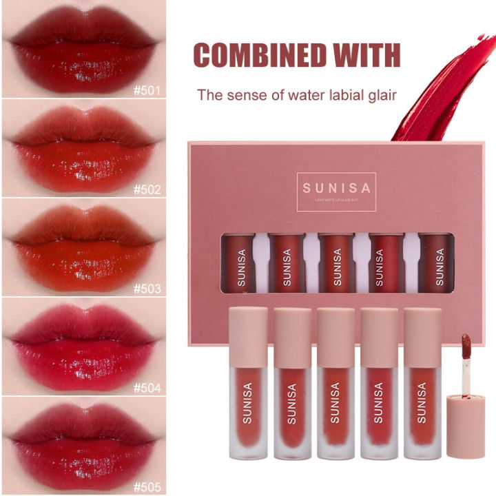 【5 in 1】Original Sunisa Hold Live 5 in 1 Lip Tint Matte Waterproof ...
