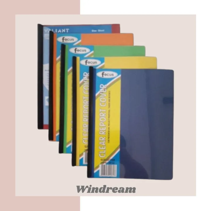 Clear report sliding folder a4/legal assorted color focus | Lazada PH