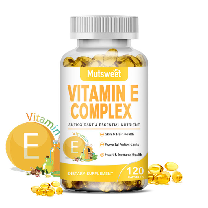 Vitamin E Complex Capsule 400 IU Anti-aging Whitening Antioxidant Skin ...