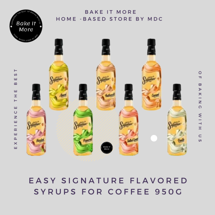 Easy Signature Flavored Syrups for Coffee 950g | Lazada PH