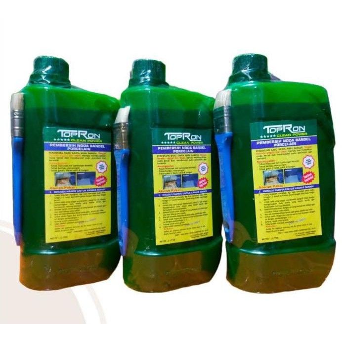 TOPRON CLEAN POWER 1 Liter Pembersih Keramik100% ORIGINAL- FREE KUAS ...