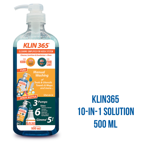 Kalinisan KLIN 365 500 mL 10-in-1 Disinfectant Solution (Klin365 ...