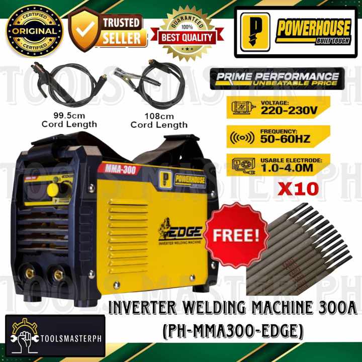 Powerhouse Edge Inverter Type Welding Machine MMA 300A With 10pcs ...