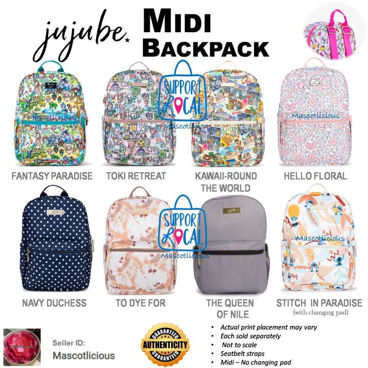 Jujube ∣ Ju-Ju-Be Midi Backpack ~ Options: Fantasy Paradise . Toki Retreat . Kawaii-Round The ...