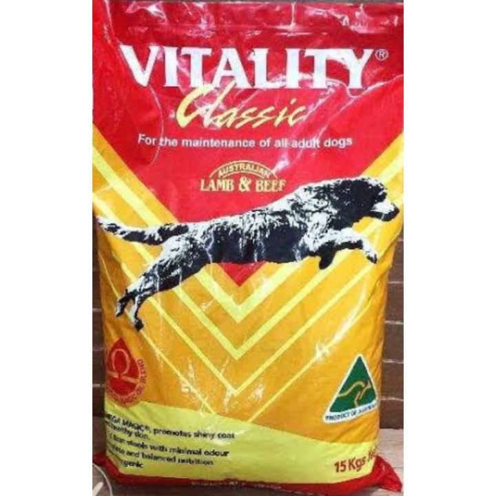 COD Vitality Classic Lamb Beef Dog Dry Food Small Bite 15kg | Lazada PH