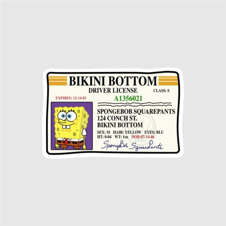 Sticker Tempel "Spongebob SIM" | Lazada Indonesia