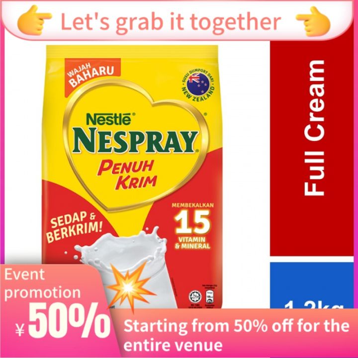 Nestle Nespray Full Cream Milk Powder 1.2kg | Lazada