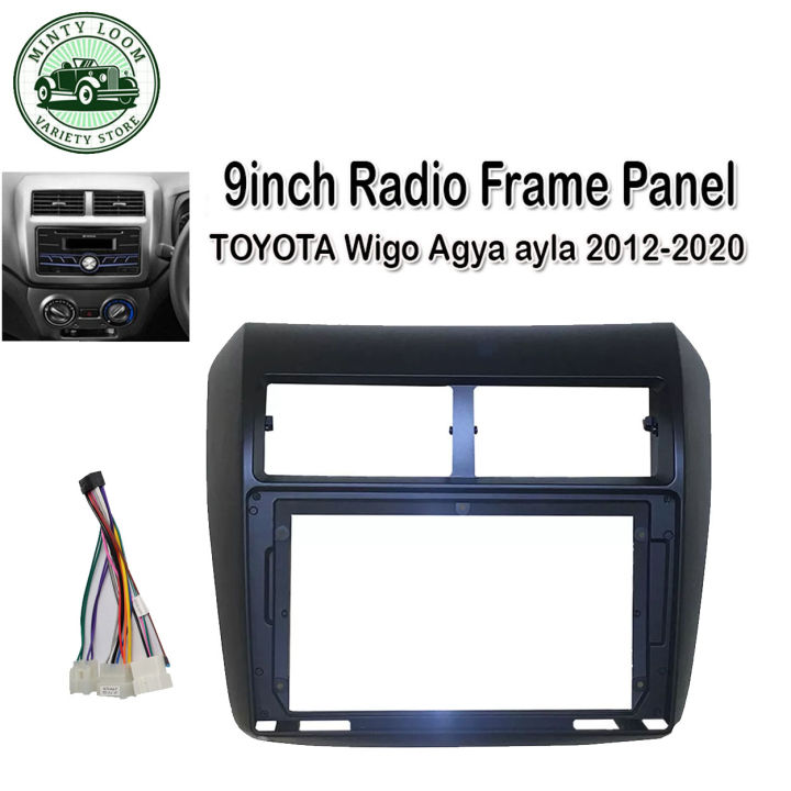 2din Car Stereo Panel For Toyota Wigo Agya Ayla 2012-2020 9 Inch Radio ...