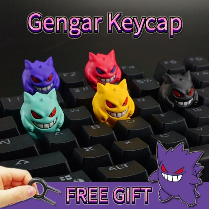 Custom Gaming Keycaps Gengar Pokemon Keycaps Machinery Keyboard Cute ...