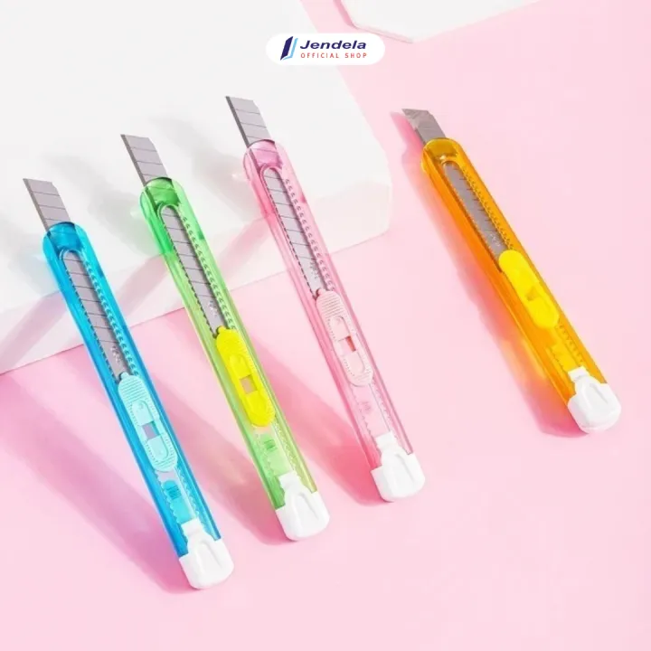 Mini Cutter Deli Portable Neon No.2054 Cutter Pemotong Portable Harga ...