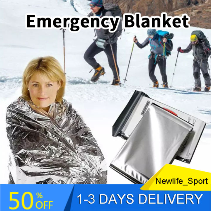 Outdoor Emergency Survival Blanket 210cm Waterproof Mylar Thermal ...