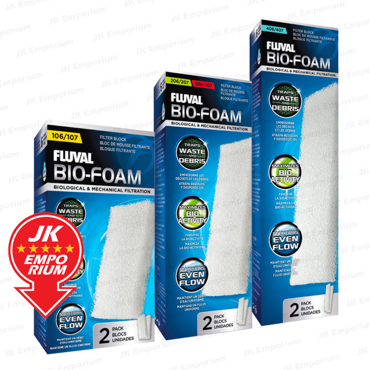 Fluval Bio-Foam 106 107 206 207 306 307 406 407 Canister Filter Block ...