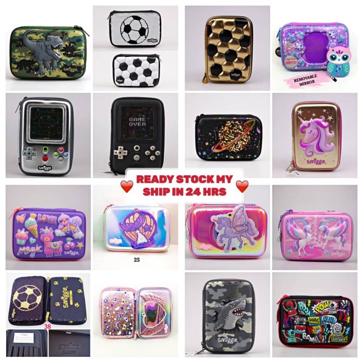 [FREE 2 PCS SCENTED PENCILS] SMIGGLE PENCIL CASE PENCIL BOX Stationery ...