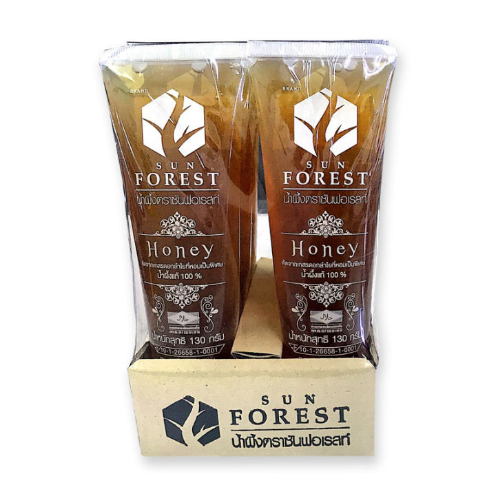 สินค้ามาใหม่! ซันฟอเรสต์ น้ำผึ้ง 130 กรัม x 6 หลอด Sunforest Honey ...