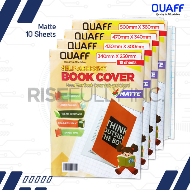 Risefully Self Adhesive Book Cover (10 sheets / pack) | Lazada PH