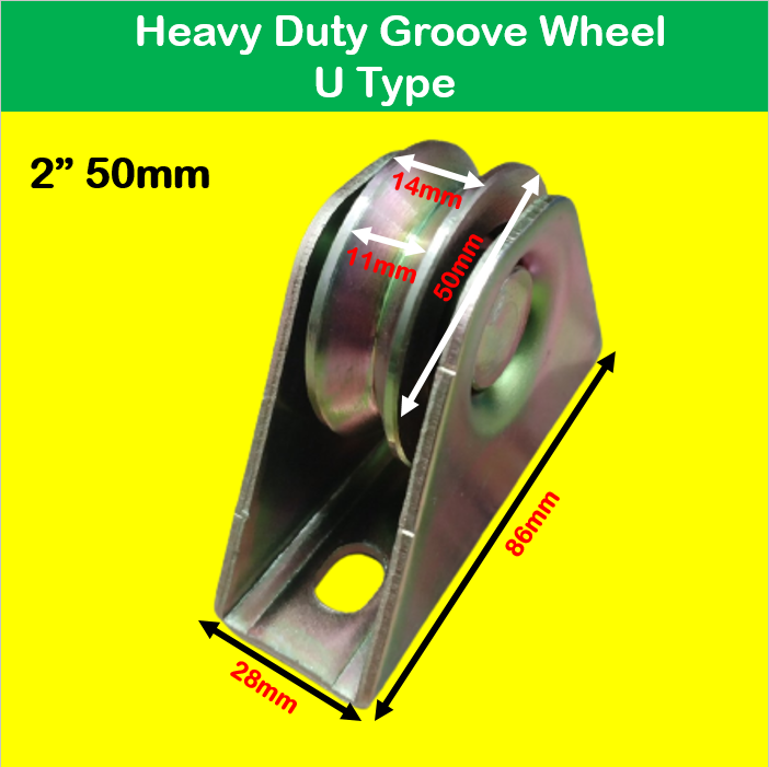 Mago Machinery Heavy Duty Groove Wheel U Type | Lazada PH