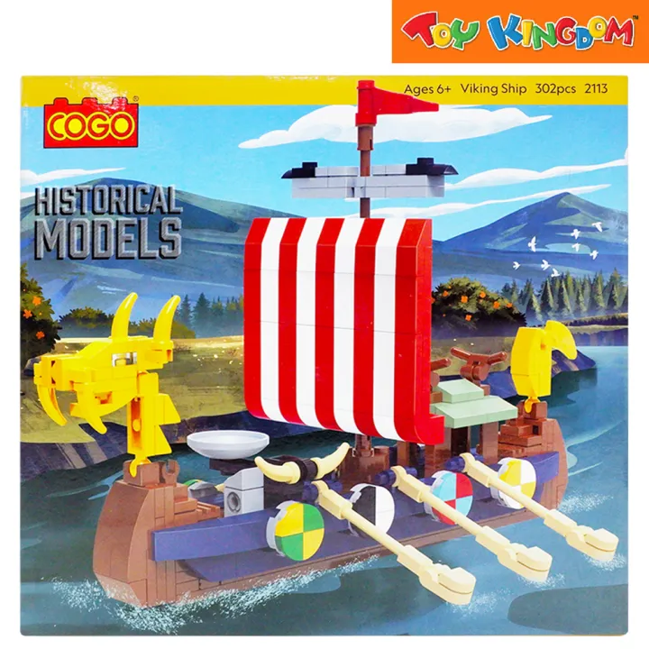 Cogo 2113 Historical Models Viking Ship 302 Pcs Blocks | Lazada PH
