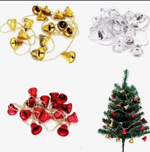 Rantai Lonceng Pohon Natal Hiasan Ornamen Natal Slinger Lonceng ...