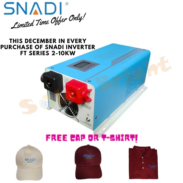 SNADI Solar Pure Sine Wave Toroidal Inverter 48V 5kW Adjustable LVD/HVR ...