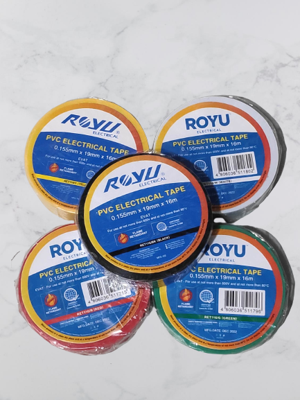 ROYU PVC ELECTRICAL TAPE 16M | Lazada PH