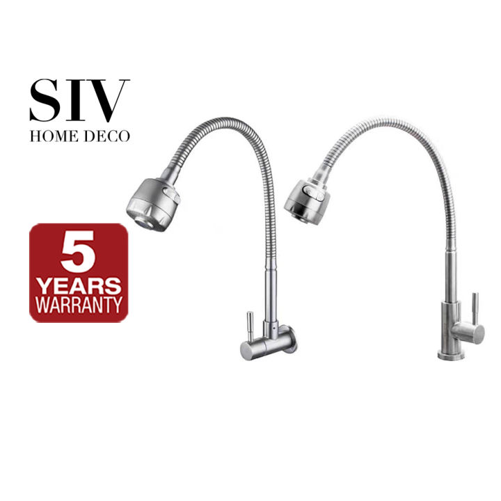 SIV stainless steel 304 kitchen faucet single cold 5 years warrenty ...