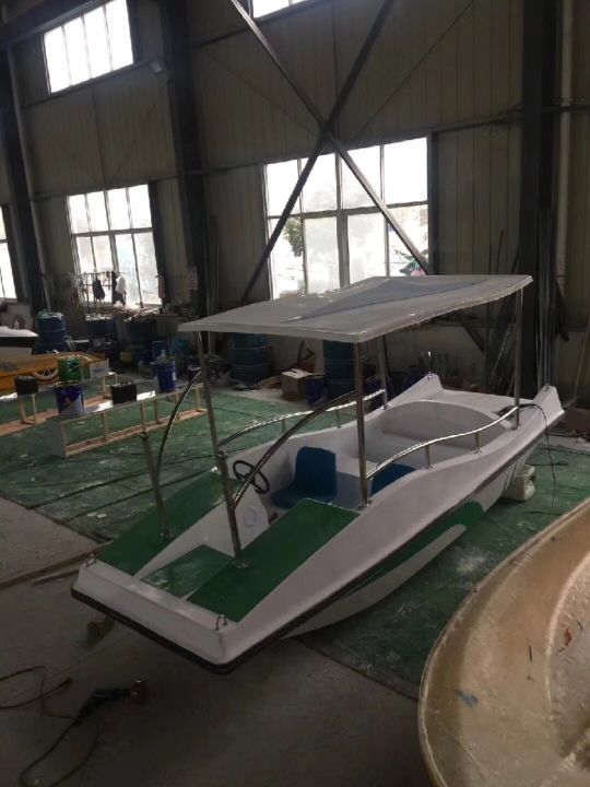 Six-person electric boat/dolphin boat/electric boat/battery boat/FRP ...