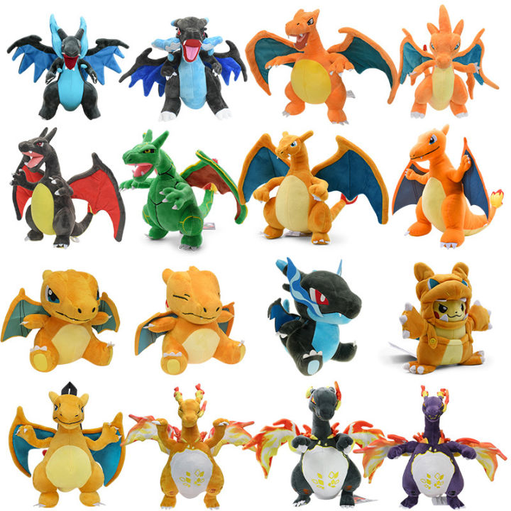 18 Styles Pokemon Shiny Charizard Plush Toys Mega Charizard X Y ...