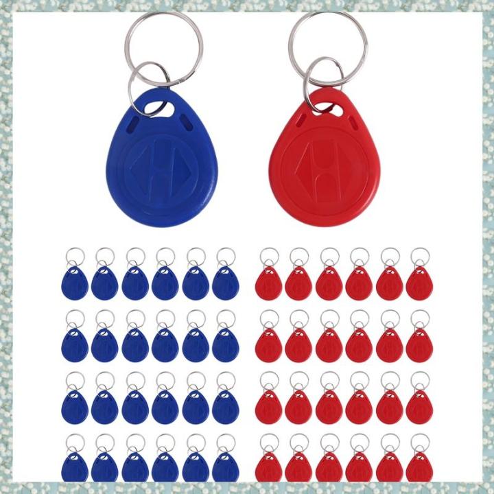 (TENK) 50Pcs 125 Khz Proximity ID Card RFID Keyfob Access Control Key ...