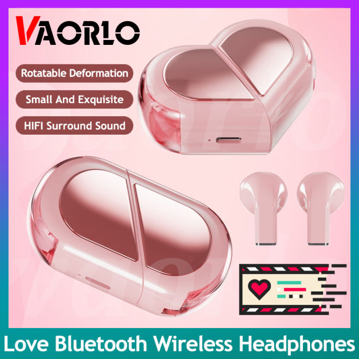VAORLO Original Love Bluetooth Earphones Rotatable Deformable Headset ...