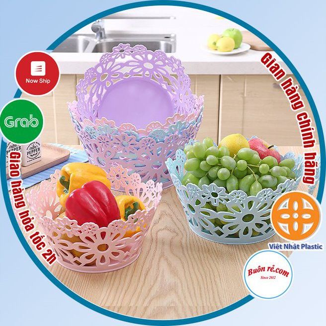 Rổ nhựa hoa đa năng 3 size Việt Nhật (MS: 3431/3432/3433), Rổ mỹ hoa ...