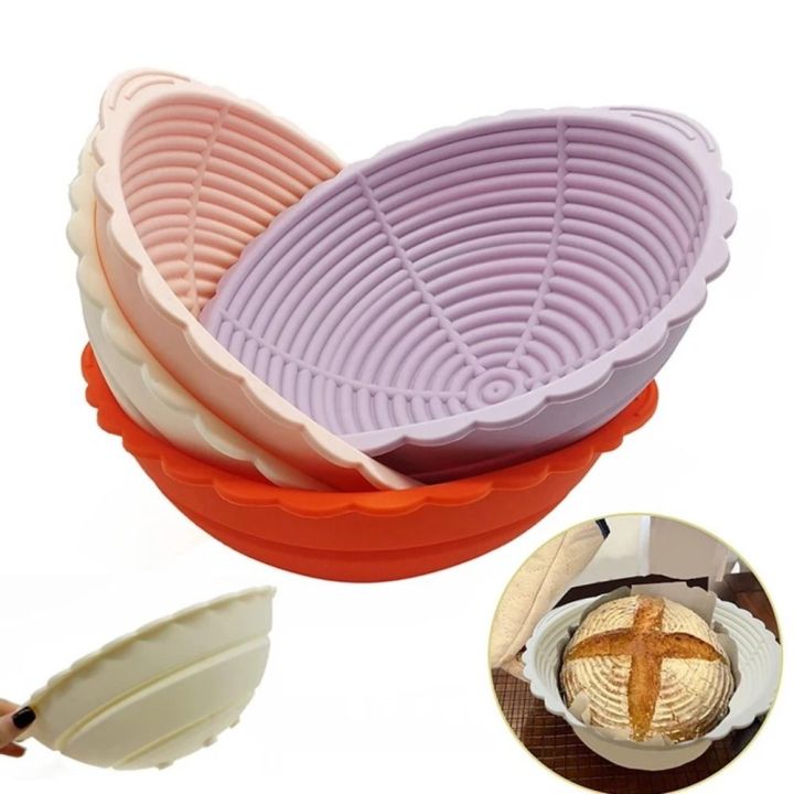 JHYDFER Silicone Bread Proofing Basket Foldable Circular Dough ...