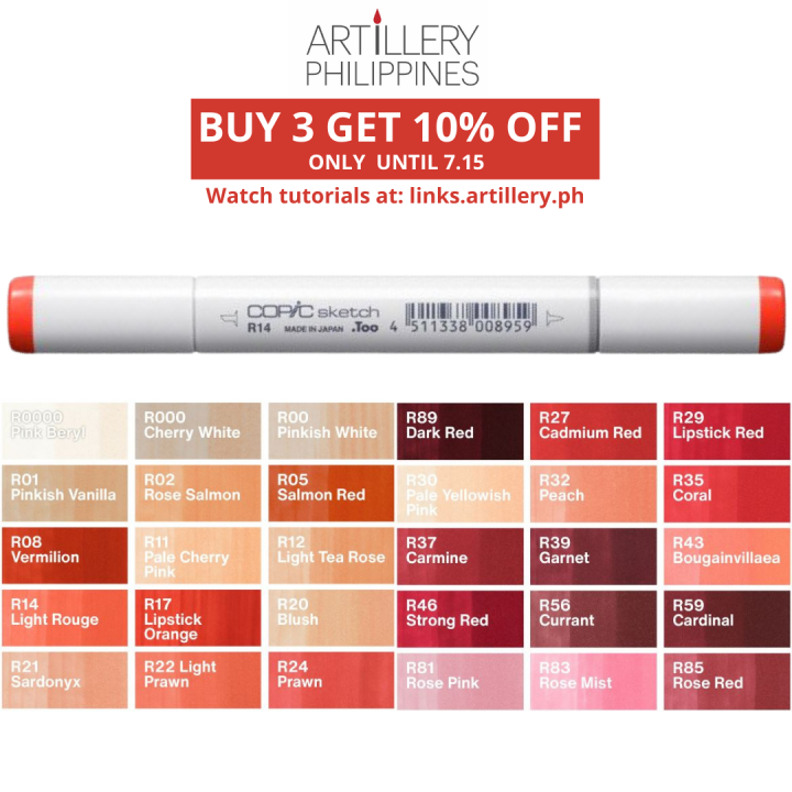 Copic Sketch Marker R (Red) Copic Marker from Japan | Lazada PH