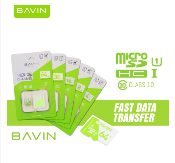 ORIGINAL BAVIN Micro SD Card Class 10 Memory Card Capacity 4GB 8GB 16GB 32GB 64GB 128GB | Lazada PH