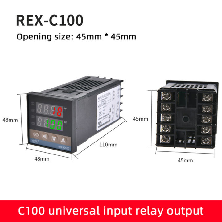 [In Stock]Original REX-C100 digital PID temperature controller, universal input | Lazada