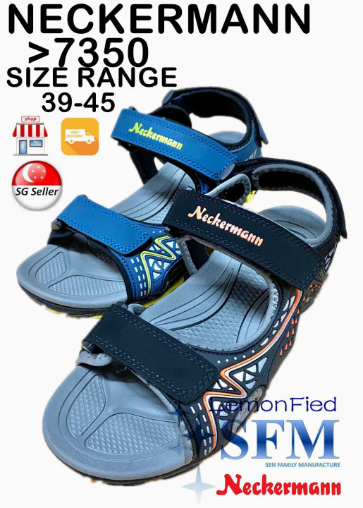 NECKERMANN 7350 SIZE 39 - 45 SPORT SANDALS BLUE BLACK MEN LADY SG ...