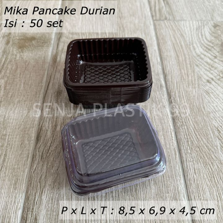 Mika Pancake Durian / Tray Kue Mini Warna Coklat Pink Ivory Biru Putih ...