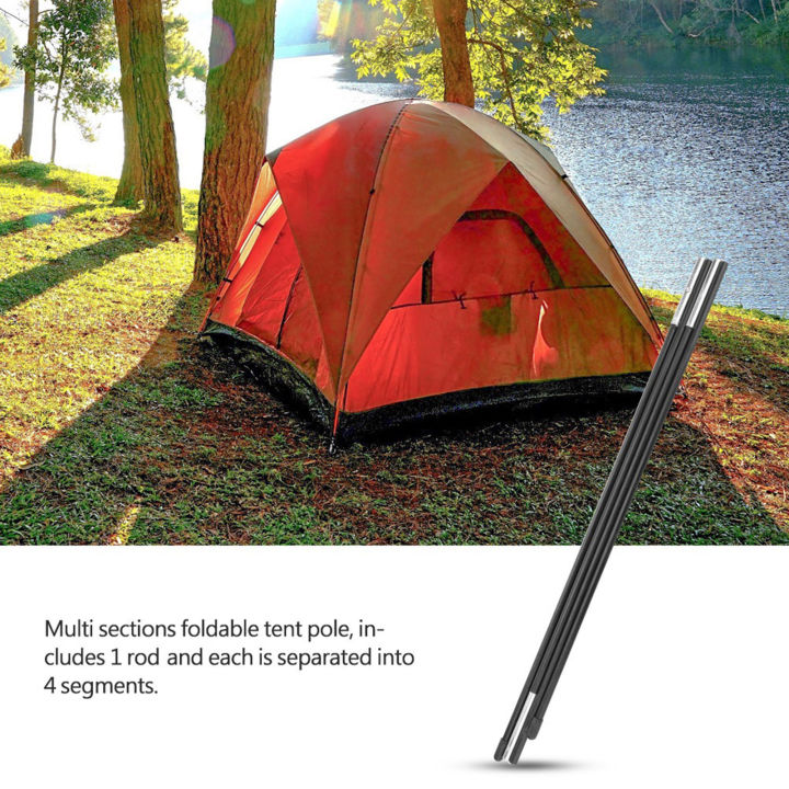 [comebuy88] Fiberglass Camping Tent Pole Bars For Double Tents Support ...