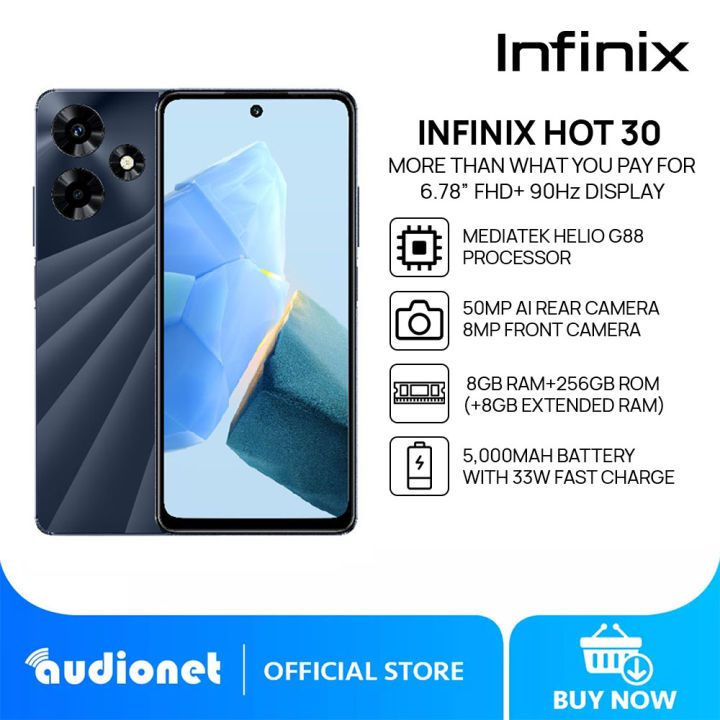 Infinix HOT 30 Smartphone | 8GB+256GB | Helio G88 | 6.78” FHD+ 90Hz ...