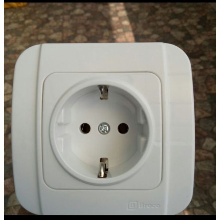 Stop Kontak Tembok Broco Galleo Inbow Colokan Listrik Broco | Lazada ...