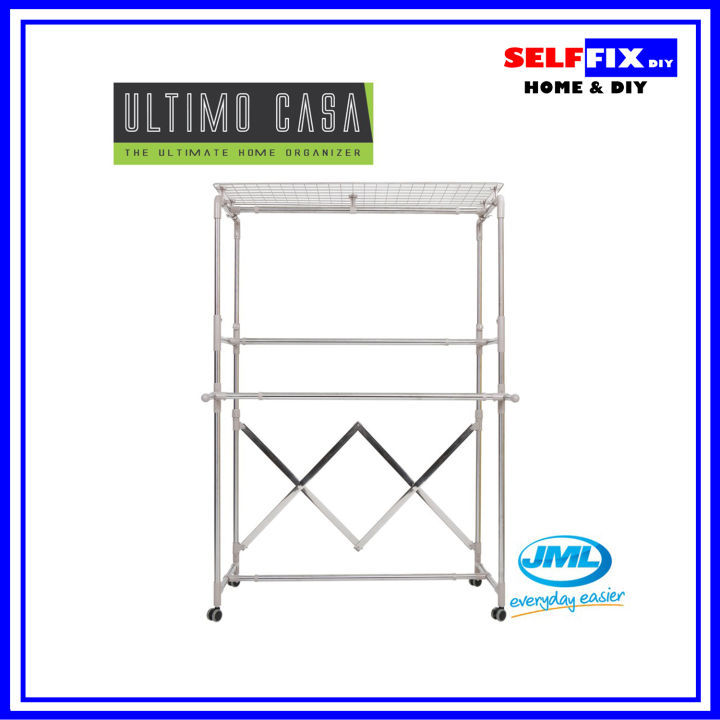 JML ULTIMO Casa Pro Clothes Laundry Rack - Sturdy, Solid Stainless ...