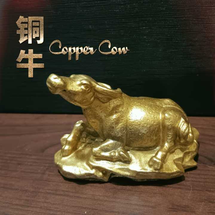 [Fortune Destiny] Feng Shui Zodiac Copper Cow Brass Bull Statue ...