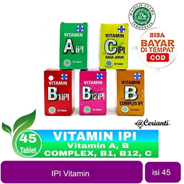 IPI Suplemen Multivitamin - Vit C Vit B Complex Vit D Vit E Mineral ...